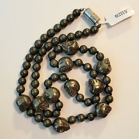 Chuck Clemency | Jewelry | Skull And Round Bead Necklace Chuck Clemency ...